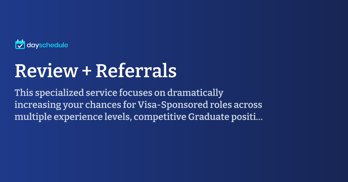 Review + Referrals